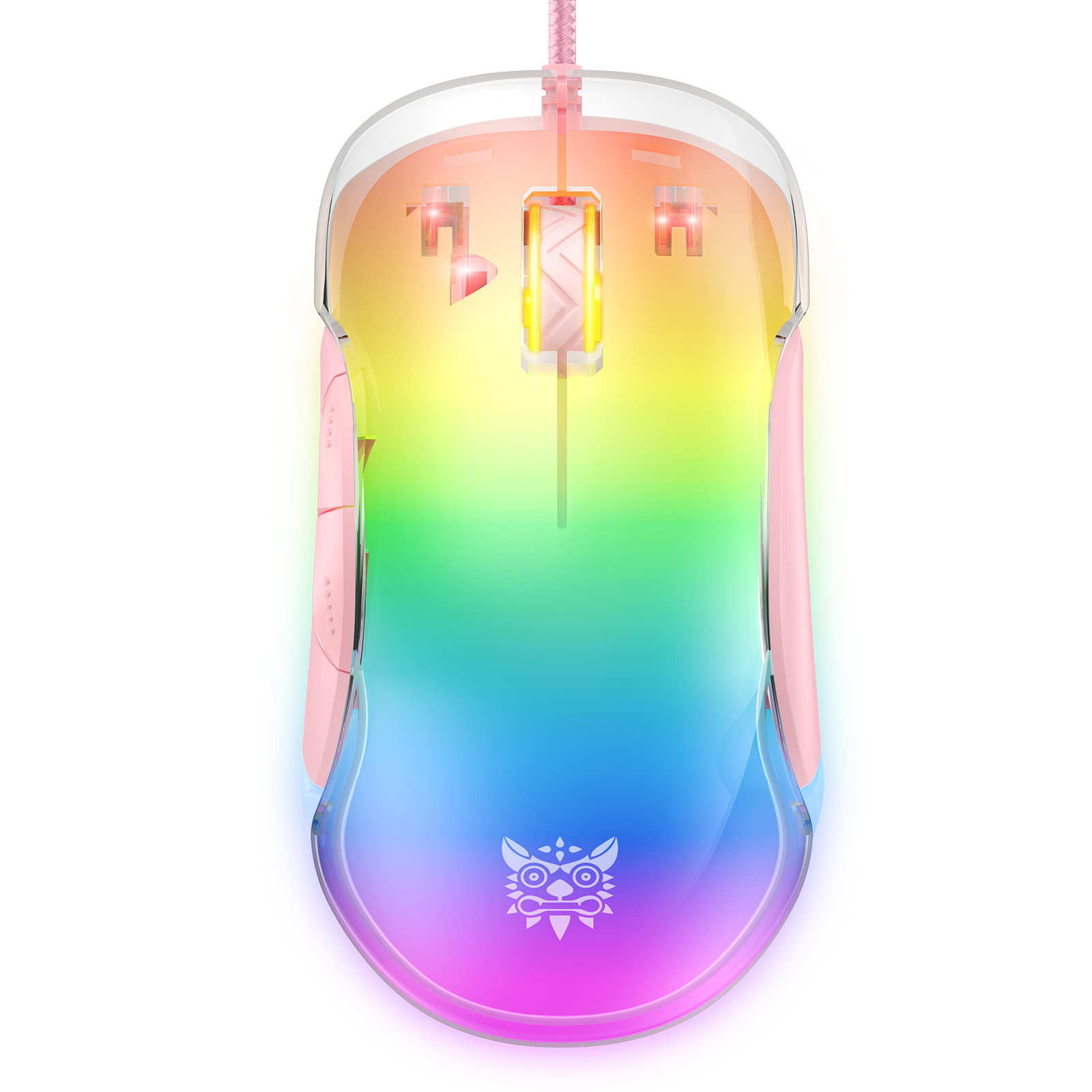 Onikuma CW925 Wired RGB Gaming Mouse – 12800 DPI, Transparent Design ...