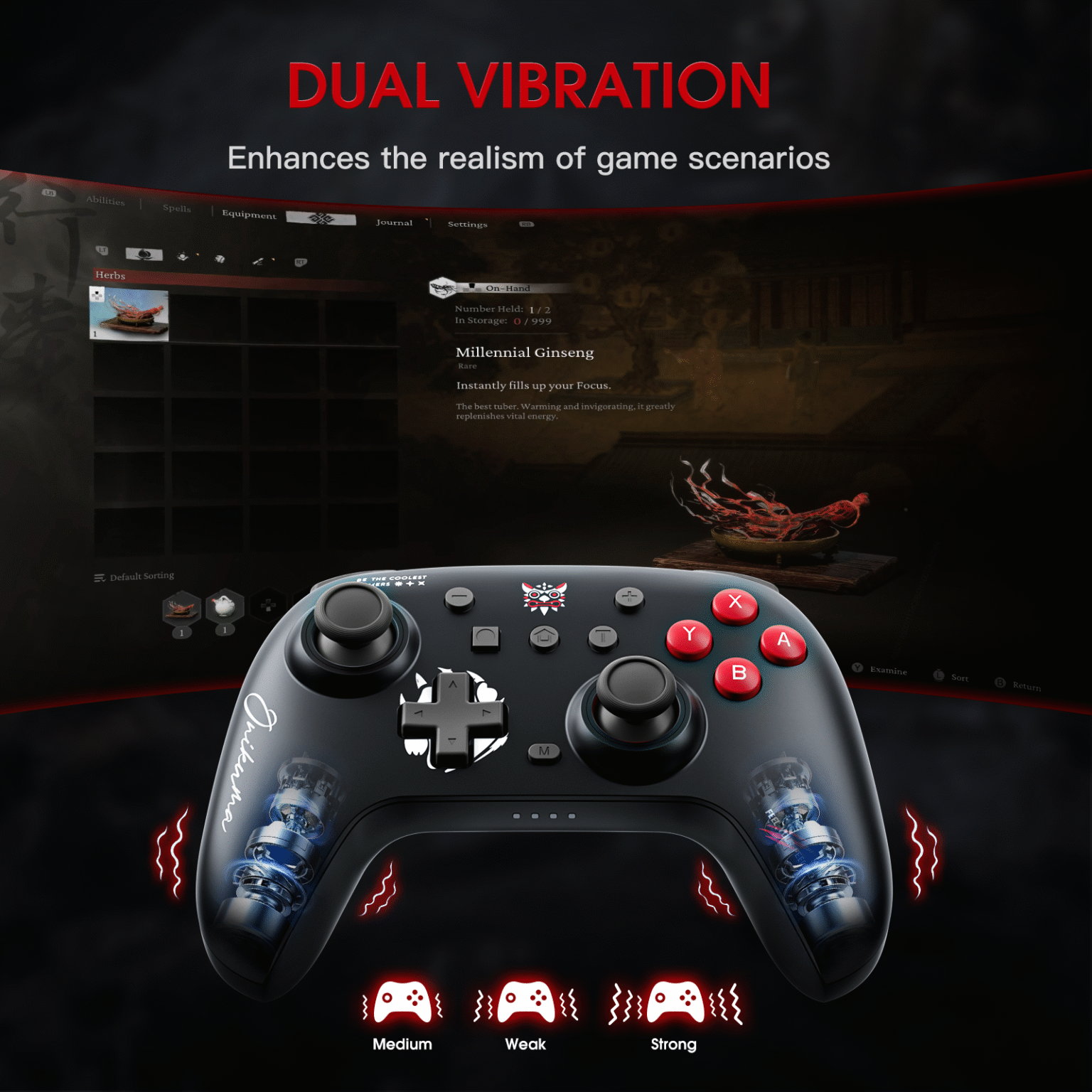 ONIKUMA C1 Wireless Controller for PC & Nintendo Switch – Black ...