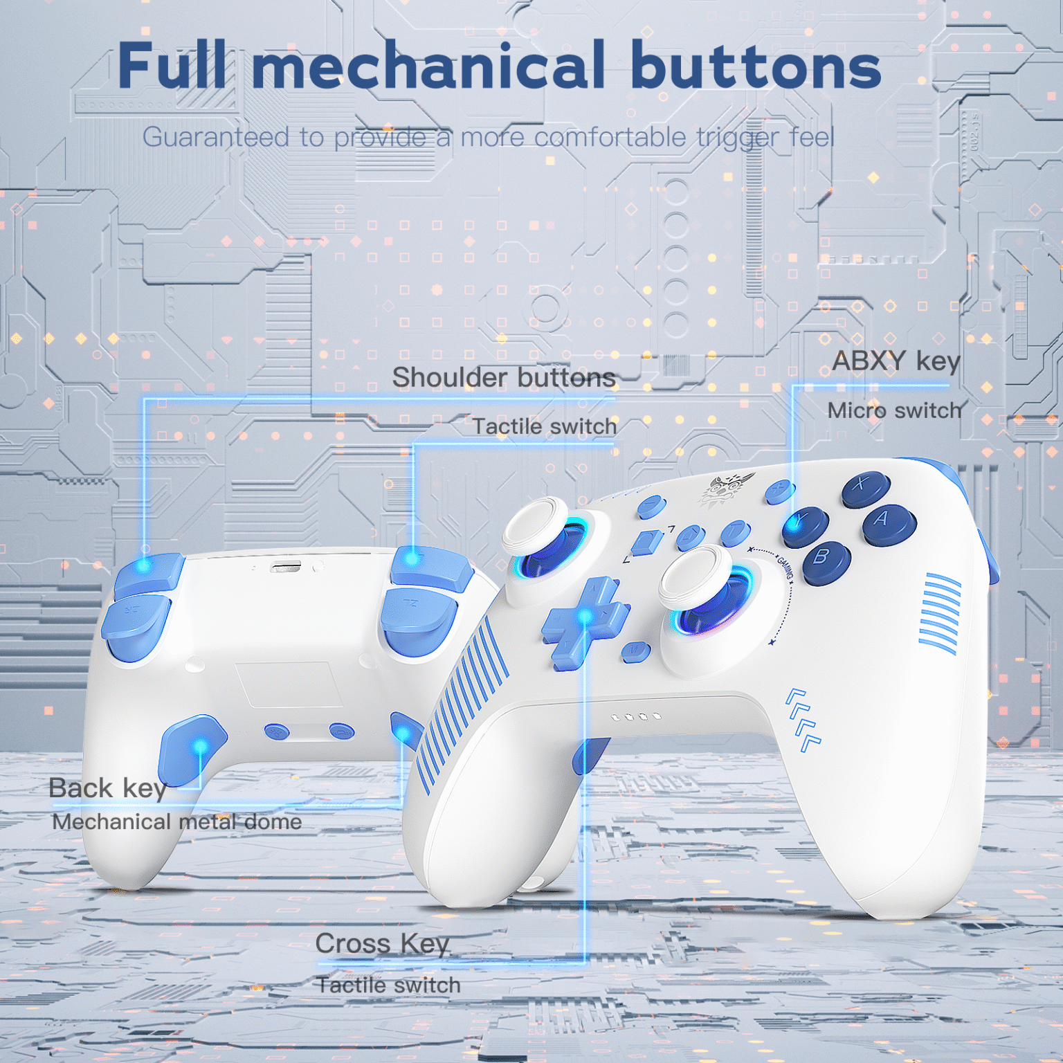 ONIKUMA C1 Wireless Controller for PC & Nintendo Switch – Black ...