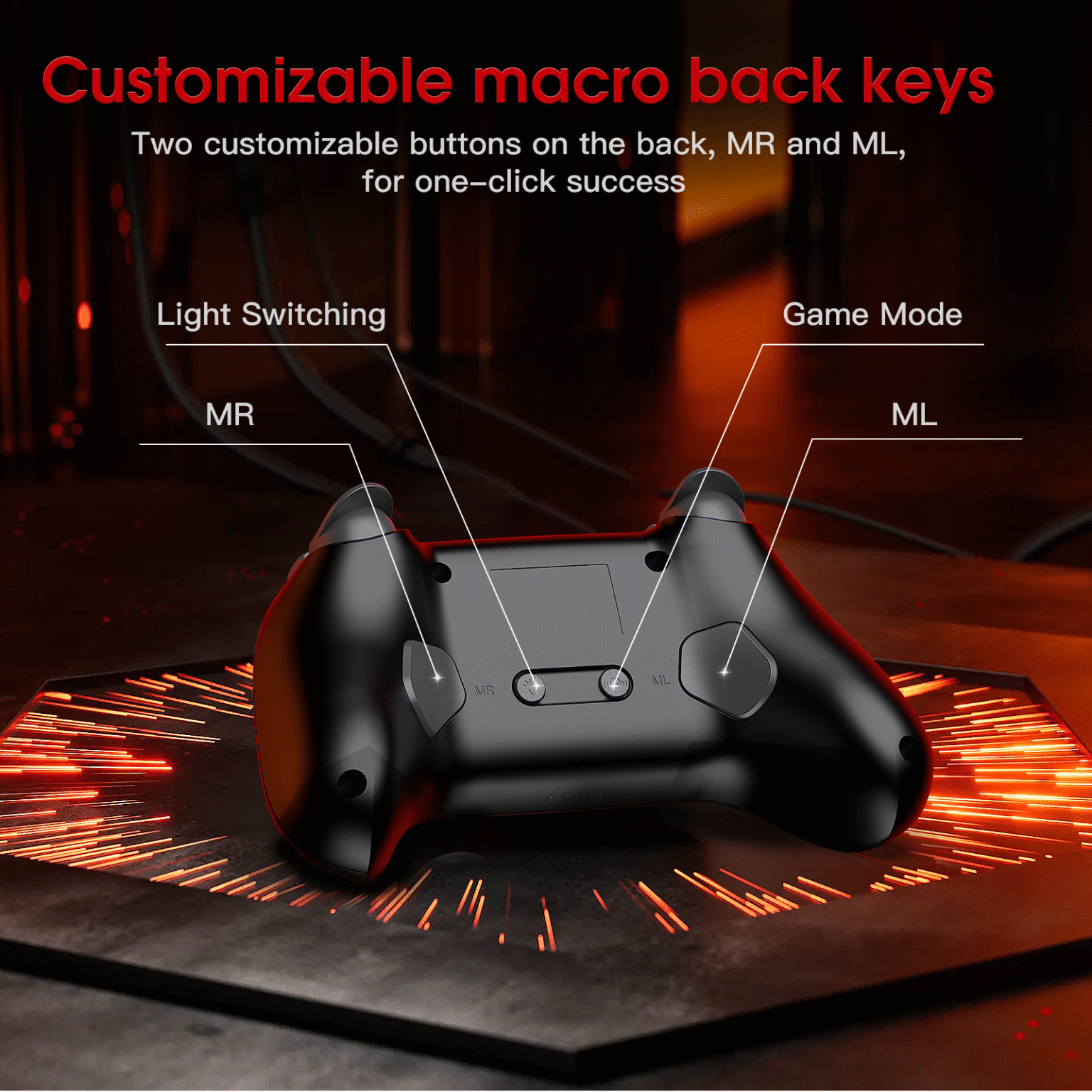 ONIKUMA C1 Wireless Controller for PC & Nintendo Switch – Black ...