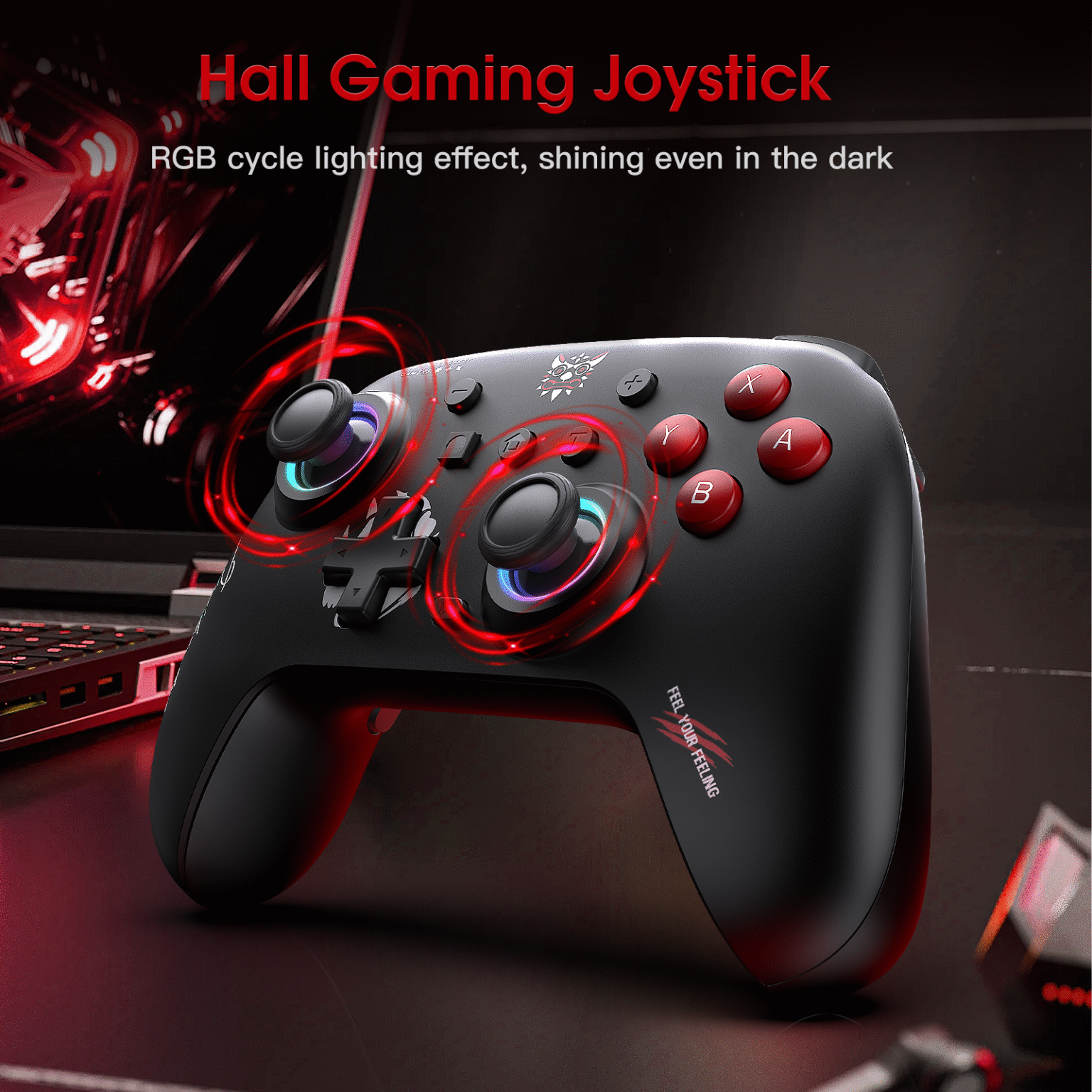 ONIKUMA C1 Wireless Controller for PC & Nintendo Switch – Black ...