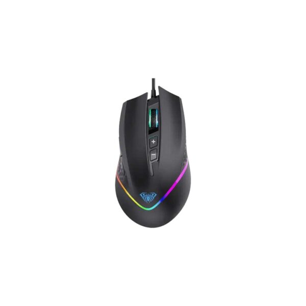 AULA F805 Wired RGB Gaming Mouse – Adjustable 6400 DPI, 7 Programmable ...